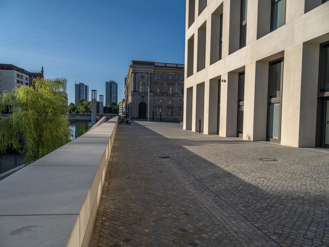 Berlin Cobblestone City Life with Urban Design