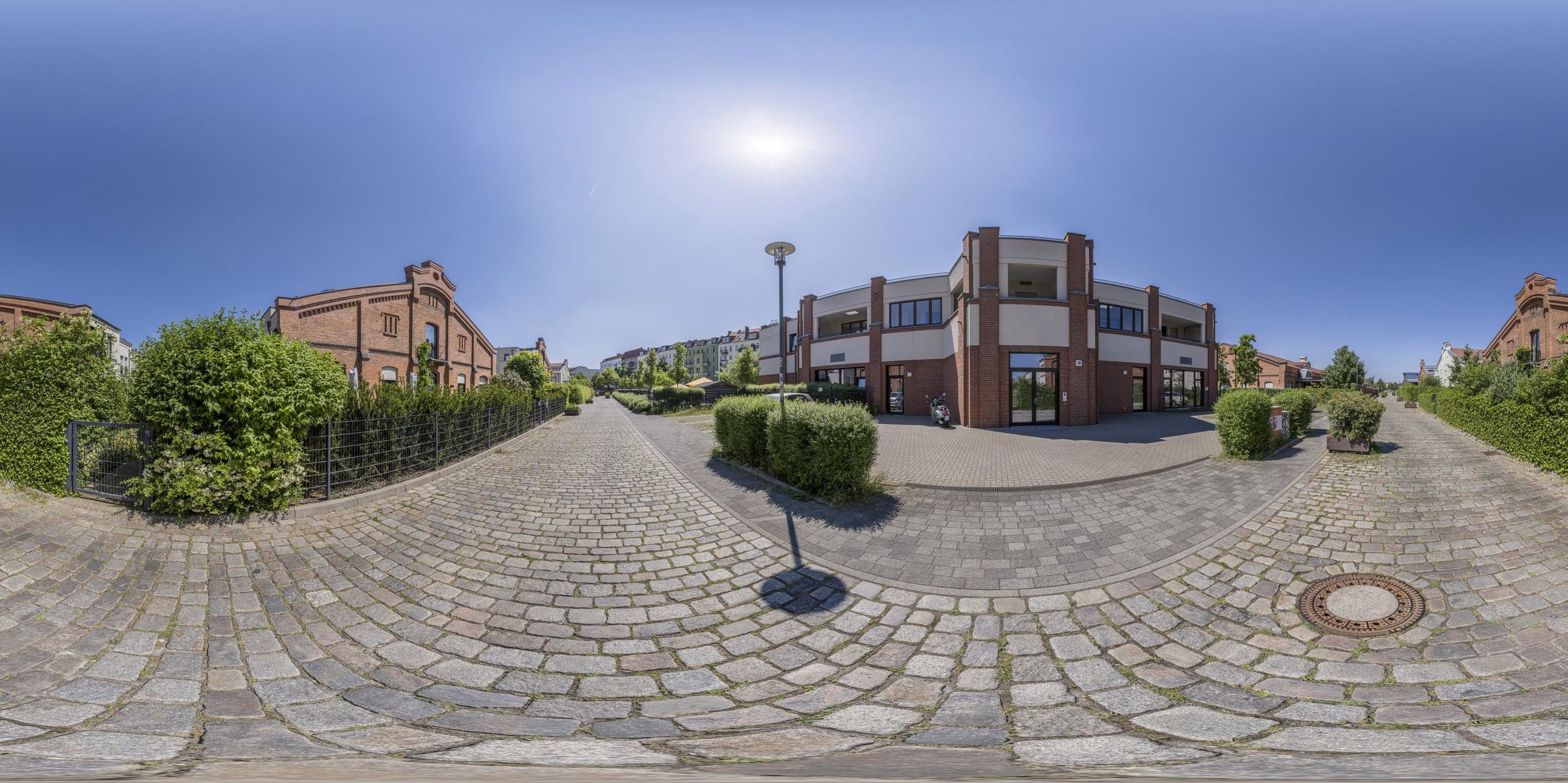 Berlin, Germany: Classic Architecture and Cobblestone Pathway