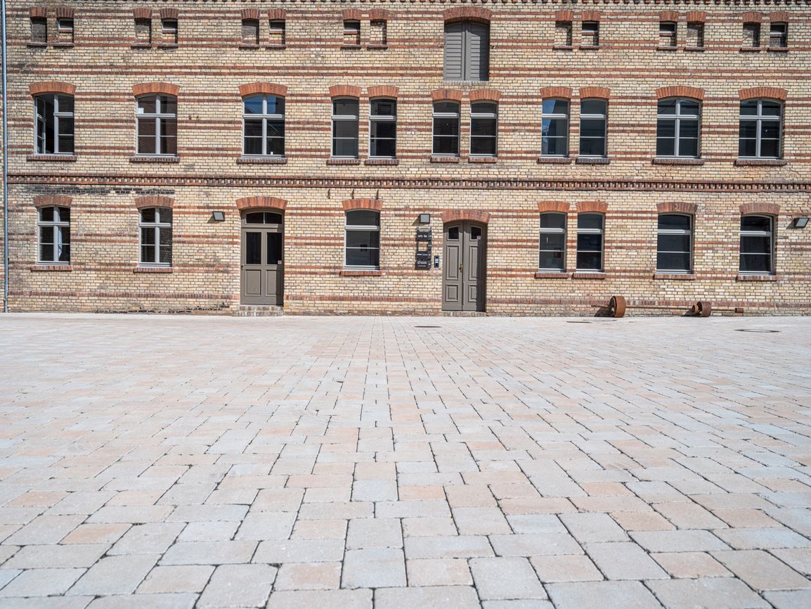 Berlin Hotel with Brick Building and Courtyard