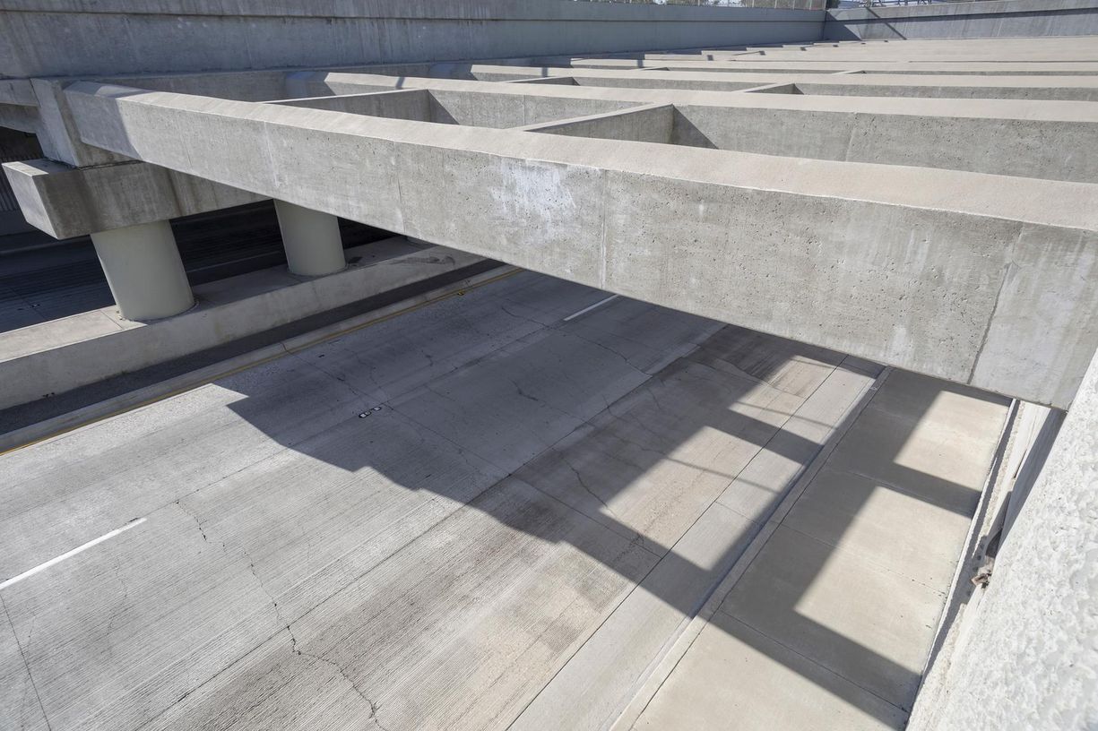 California Modern Architecture with Concrete Ramps