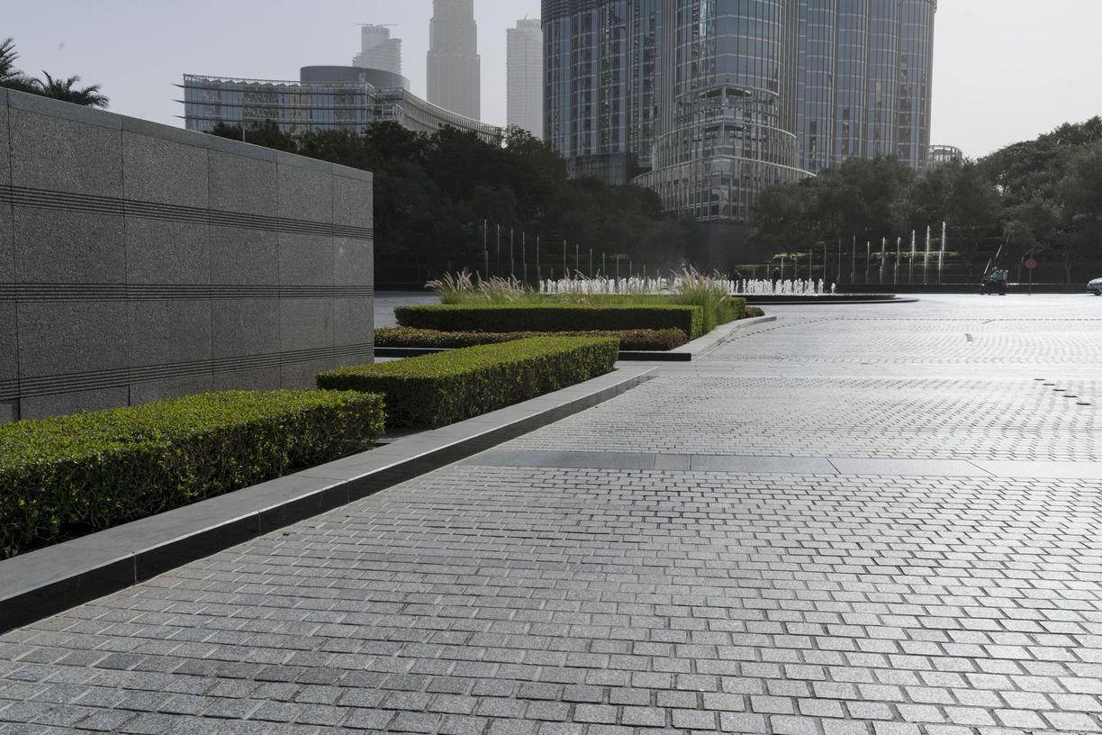 Cityscape with Open Spaces and Structures in Dubai