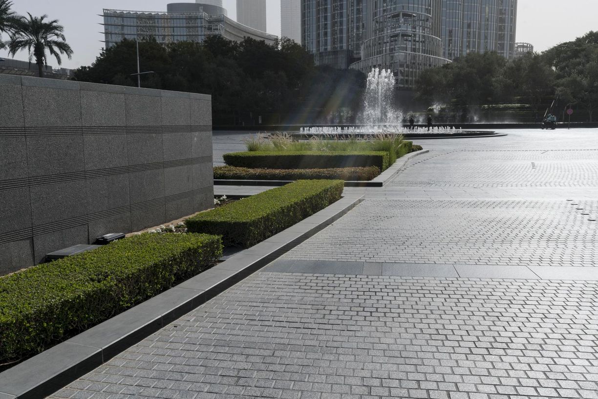 Cityscape with Open Spaces and Structures in Dubai