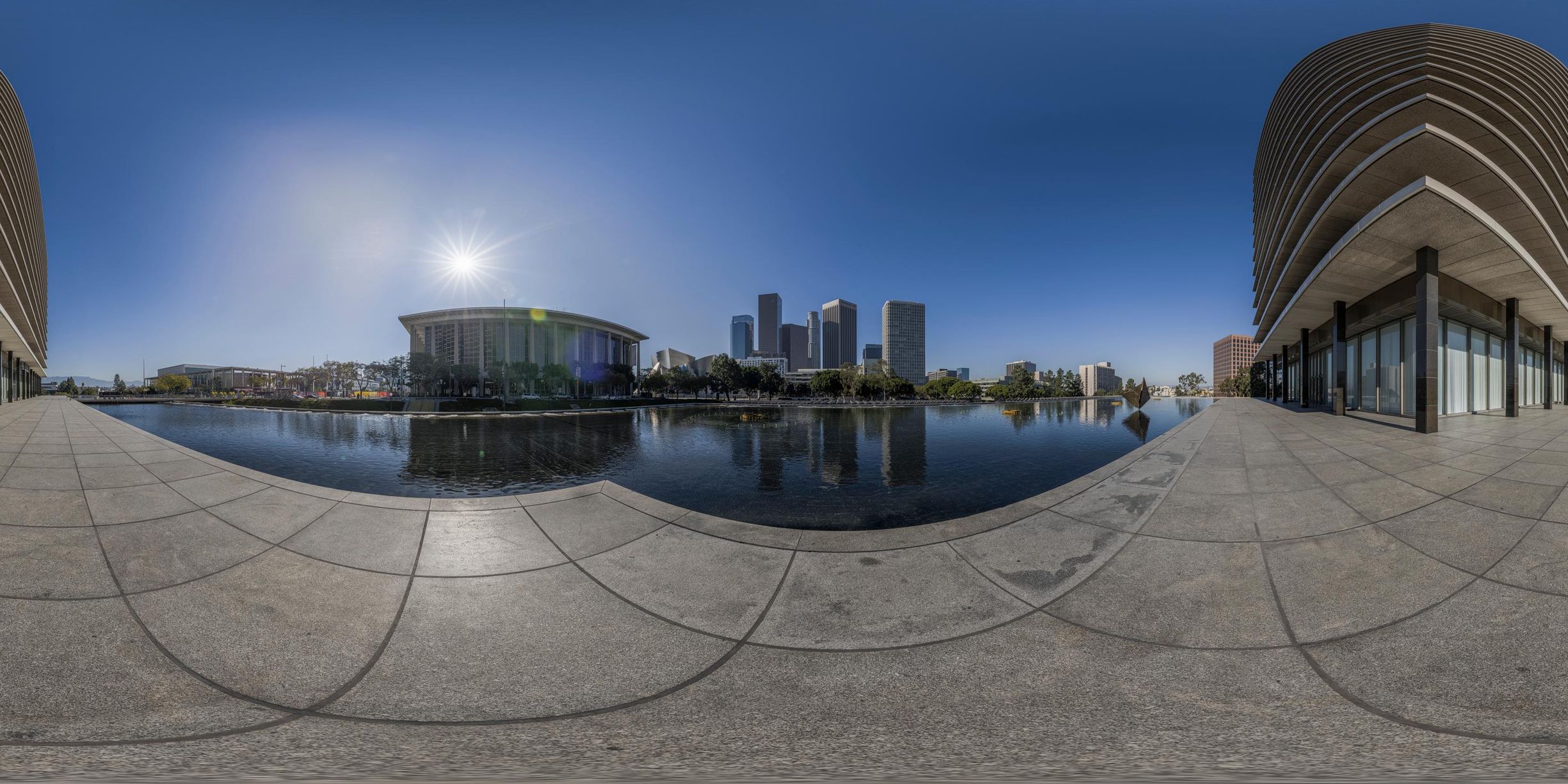 Los Angeles City Skyline: Reflection in the Lake