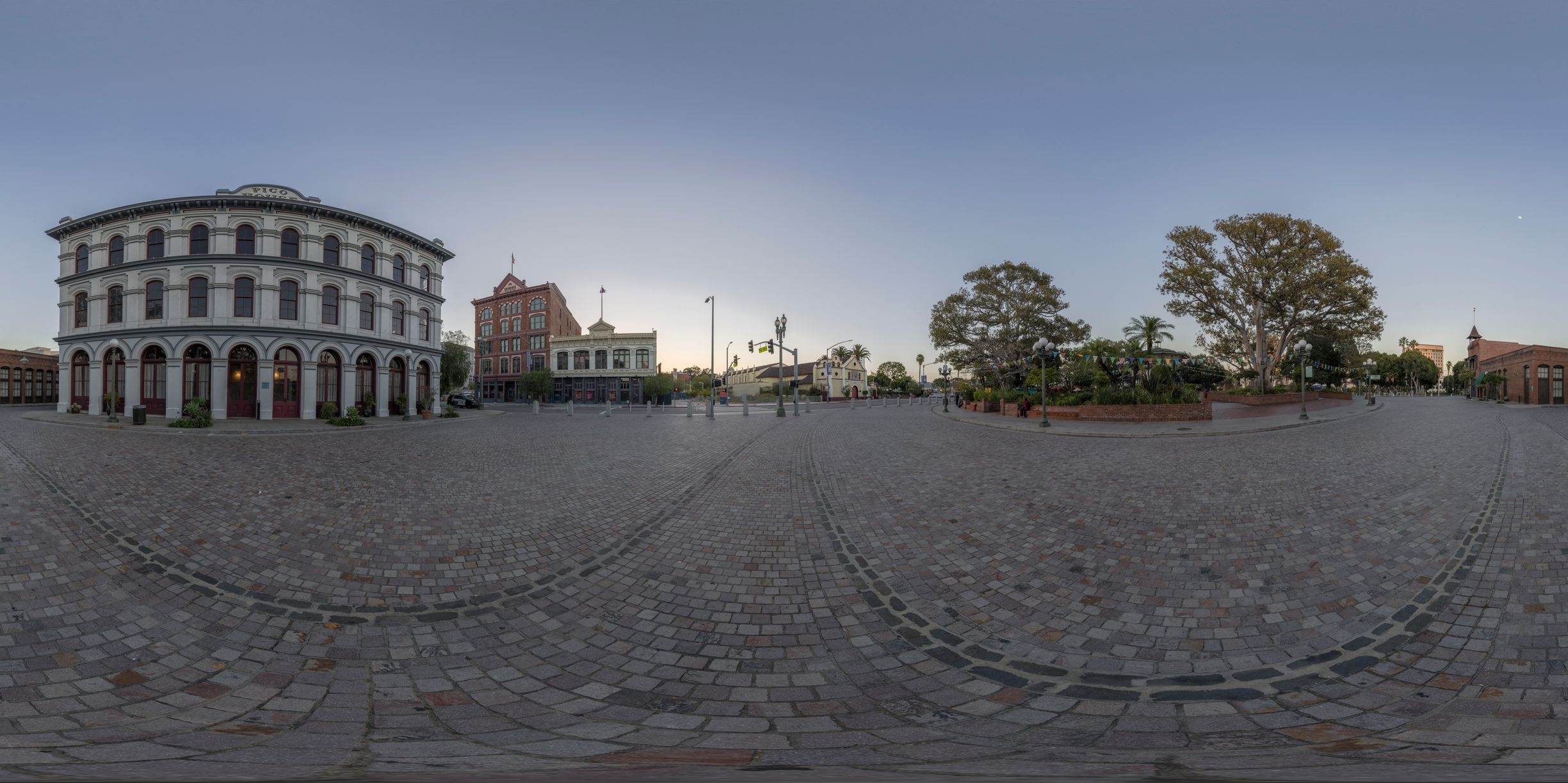 Los Angeles Plaza with Clock Tower