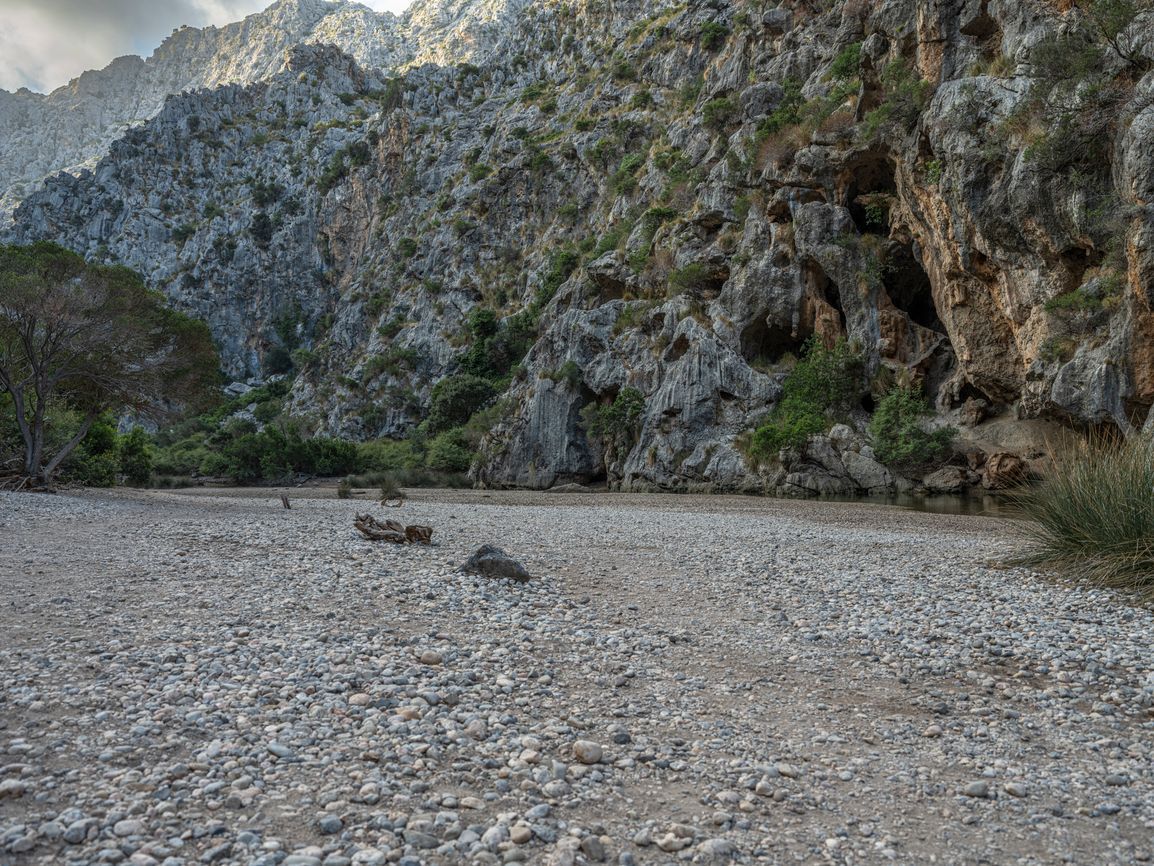 Majorca Spain Rock Wall Landscape