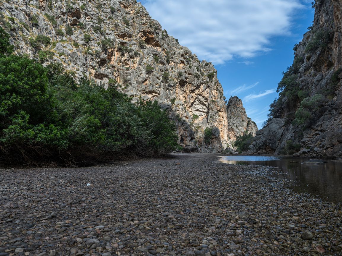 Majorca Landscape: Rock Wall in Europe