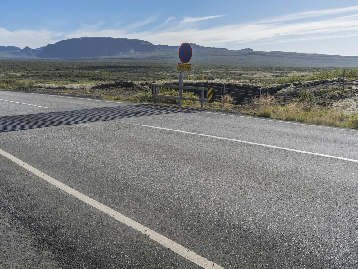Mountain Road on an Island Landscape in Europe