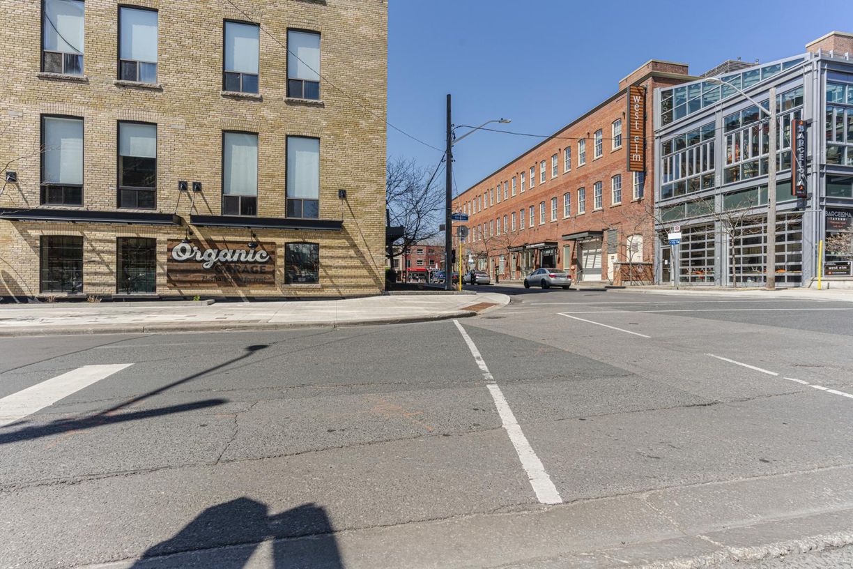 City Life in Ontario: A Vibrant Neighborhood with Brick Walls