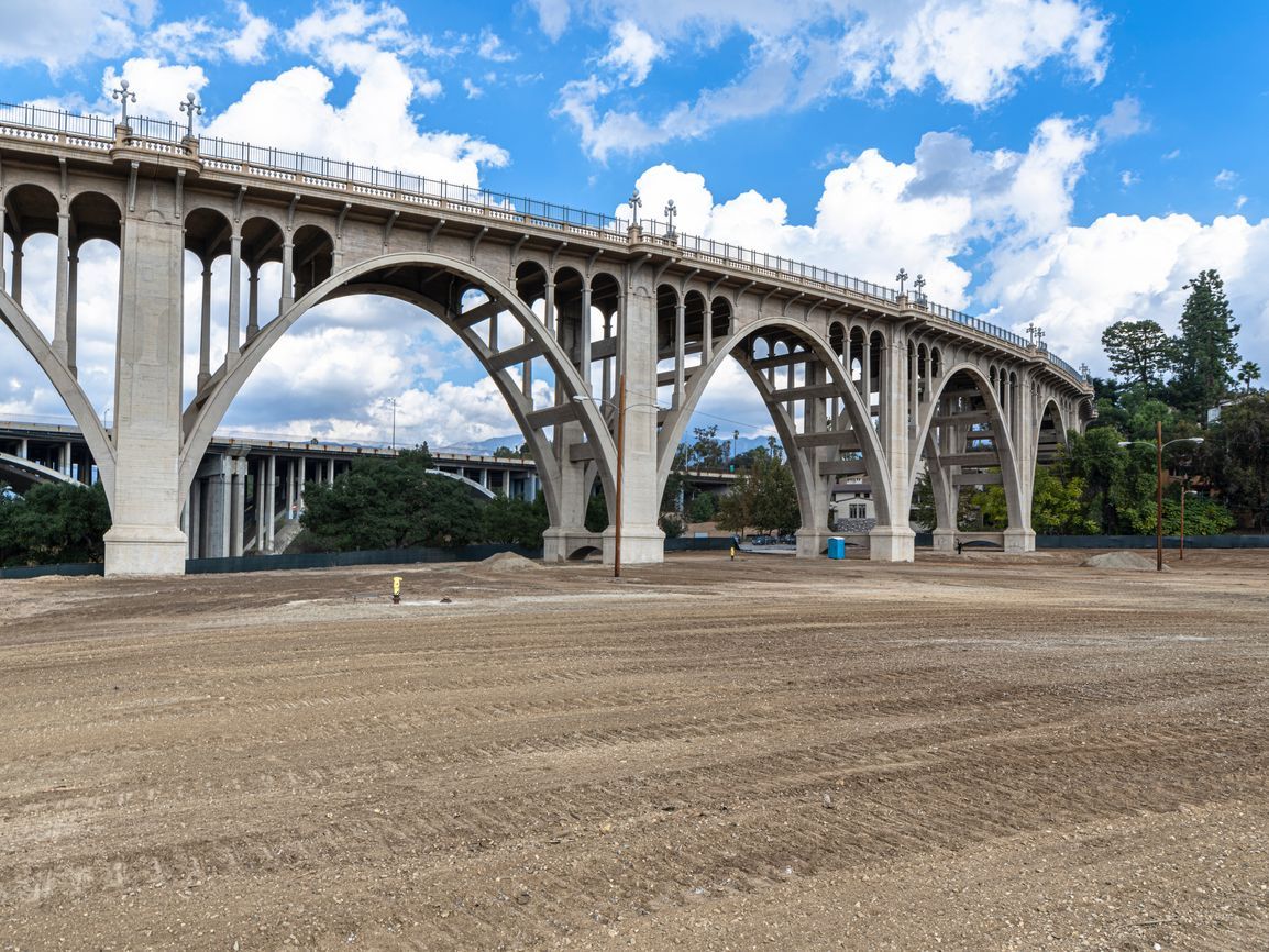 Rural Bridge with Concrete Surface