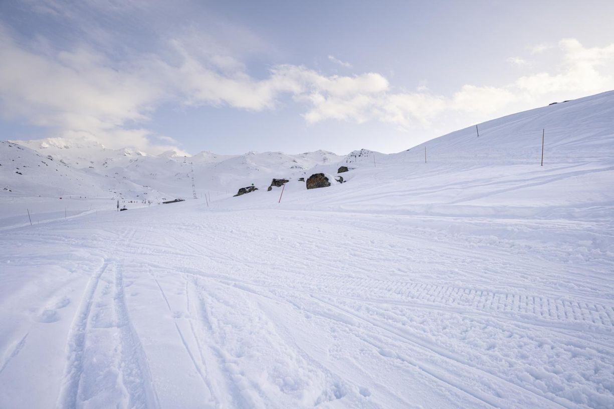 Skiing in the French Alps