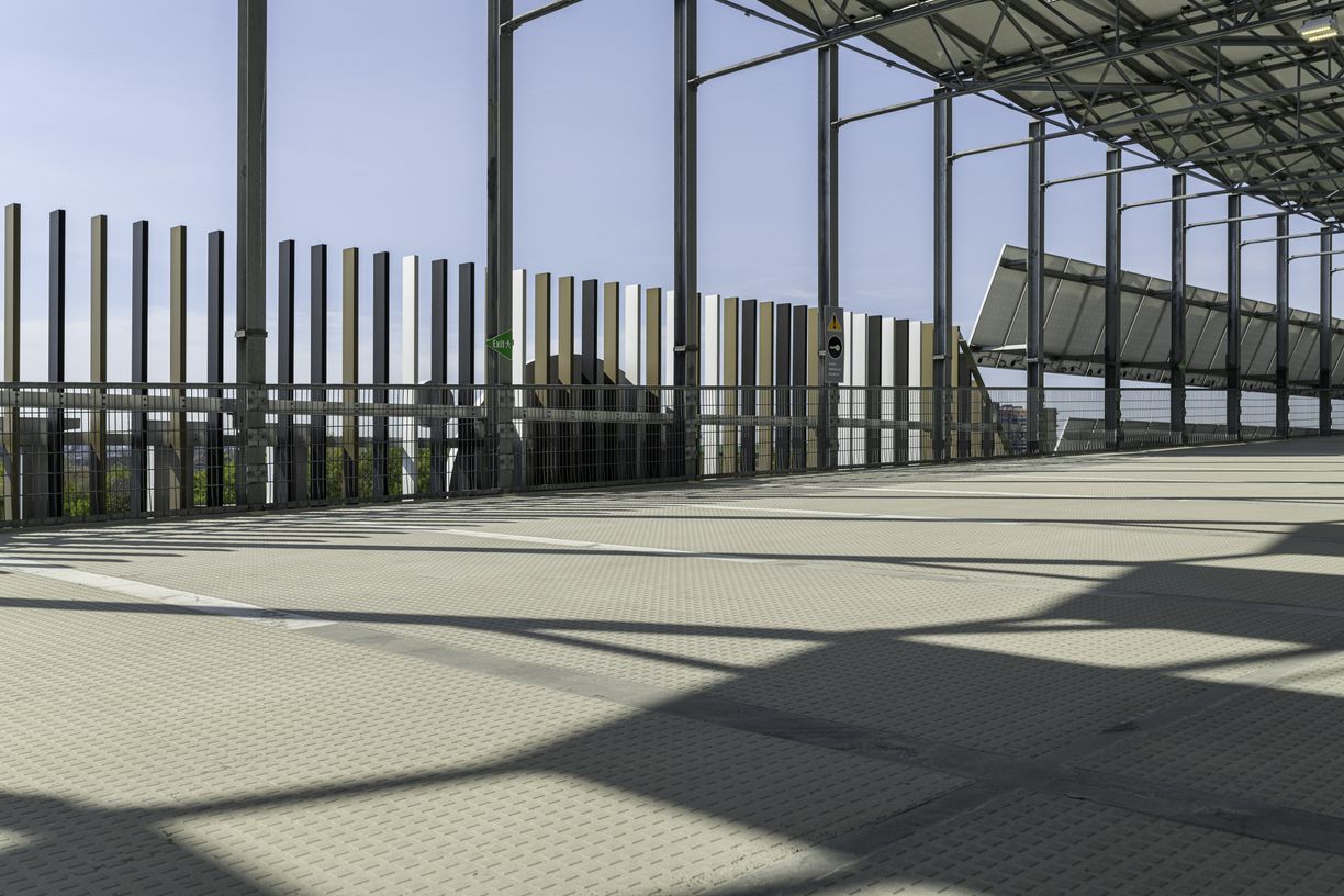 Toronto Urban Infrastructure with Symmetric Columns and Parking Deck