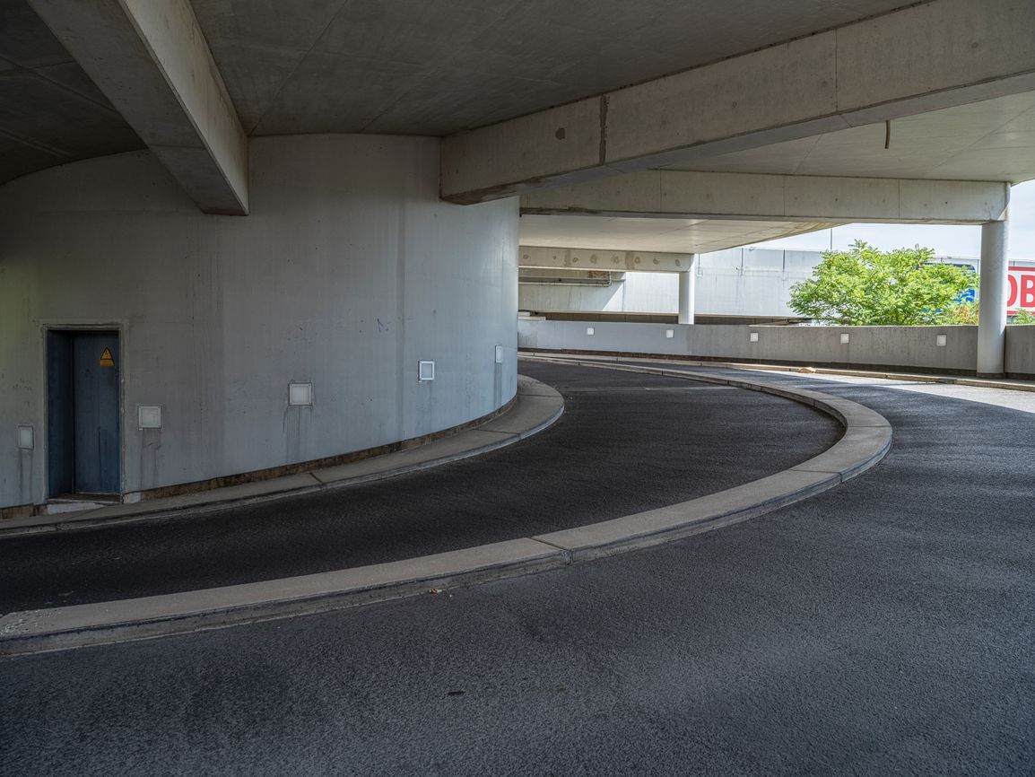 Urban Design: Curved Road with Parking Decks