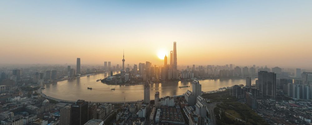 Aerial View of Shanghai, China - HDRi Maps and Backplates