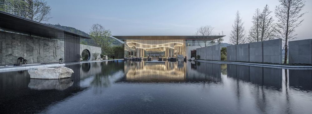 Artistic Water Feature in Concrete Structure, China - HDRi Maps and ...
