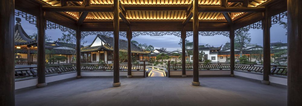 Asian Building at Dusk in China with Japanese Architecture - HDRi Maps ...