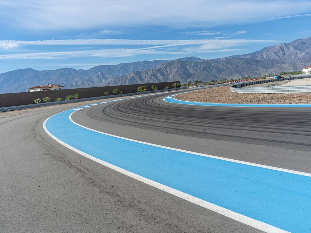 Asphalt Curves on a Race Track with Clouds in the Background - HDRi ...
