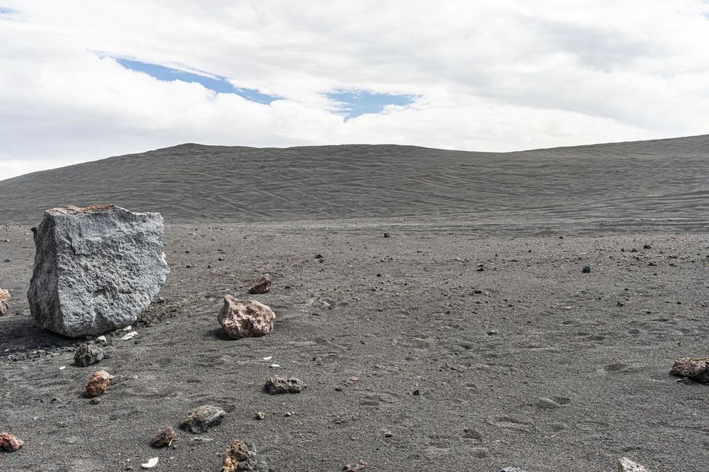 Barren Landscape with Rocks and Mountain on the Horizon - HDRi Maps and ...