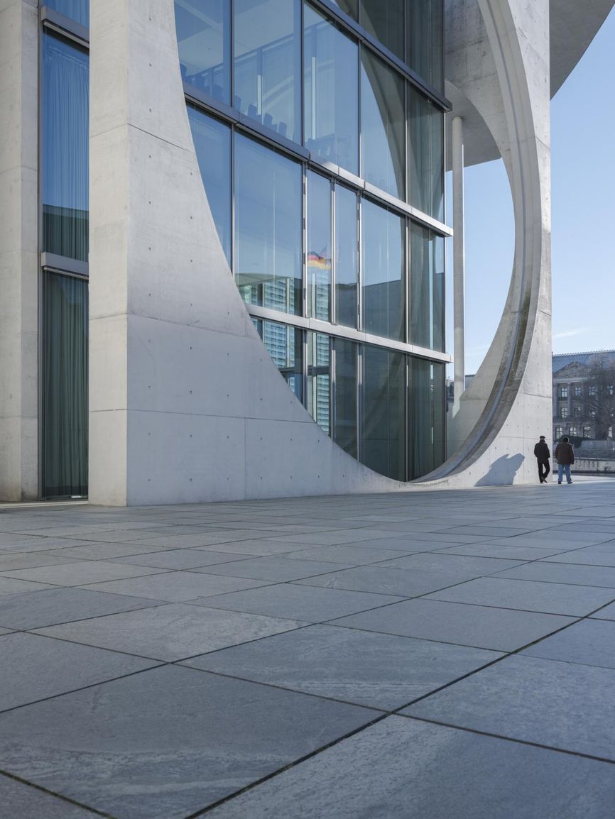 Berlin, Germany - Urban Concrete Glass Building