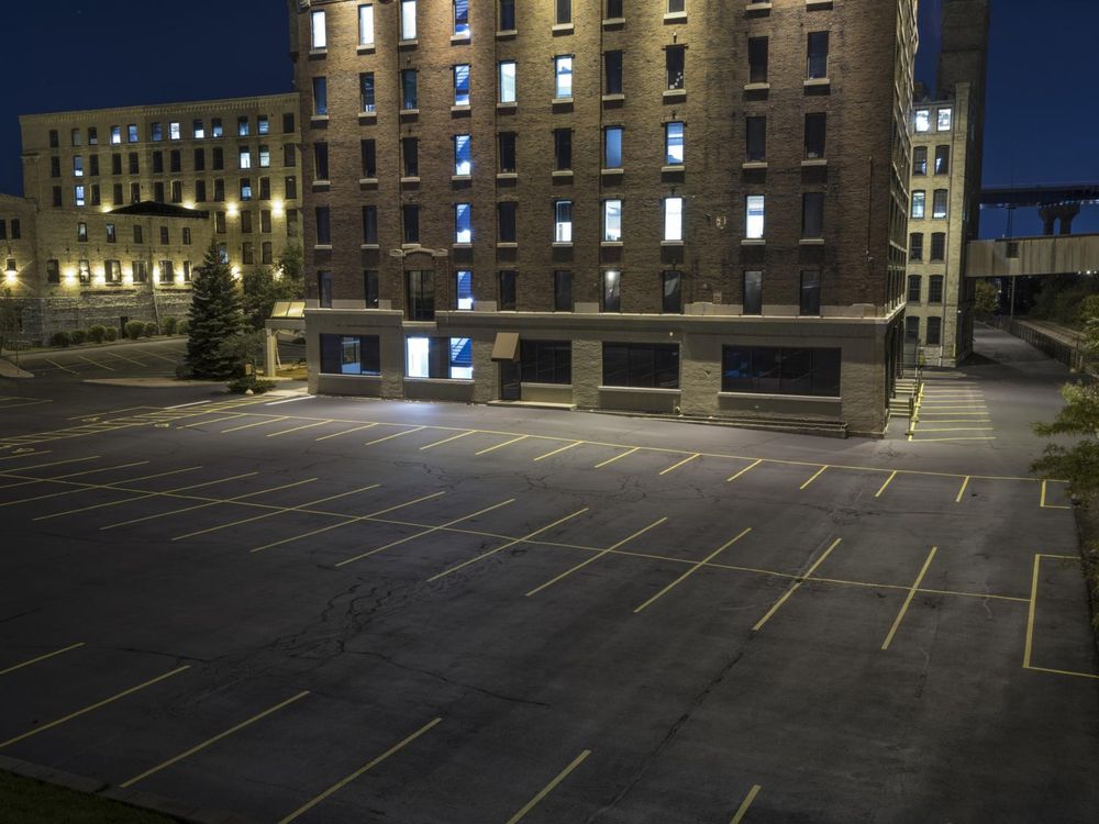 Chicago's Industrial District at Night: A Glimpse of the City's Lights ...