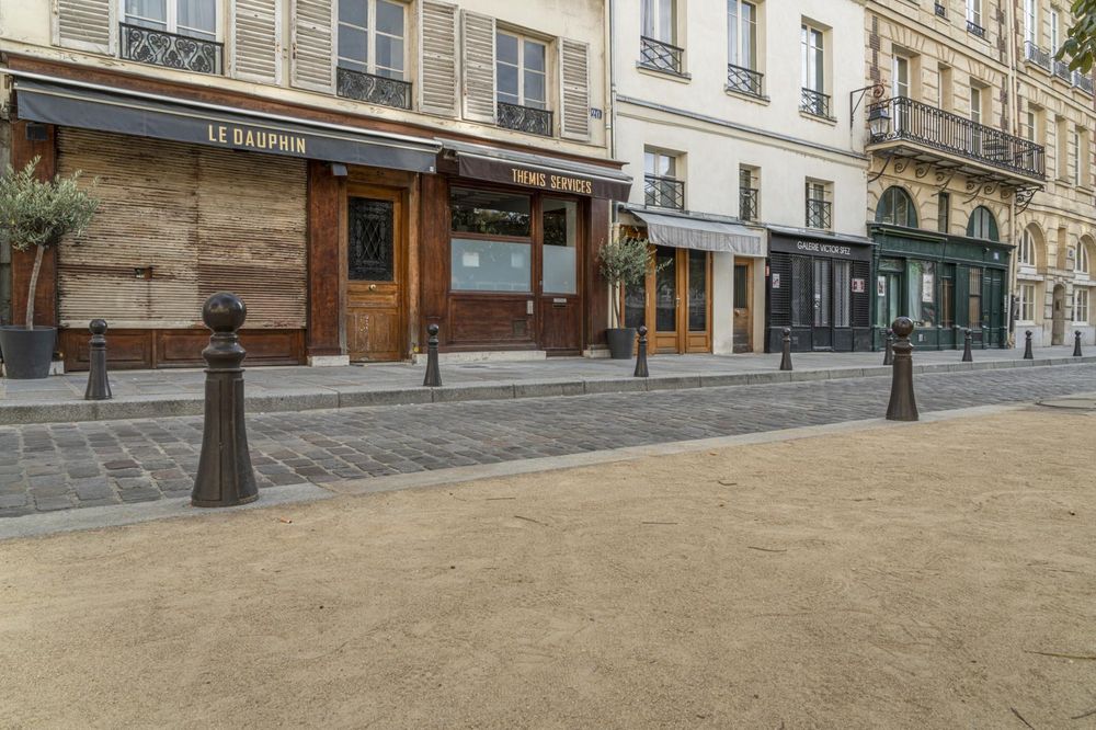 Classic Architecture in a Parisian Cafe, France