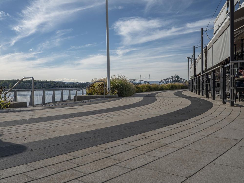 Coastal Landscape with Walkway, Bridge, and Building - HDRi Maps and ...