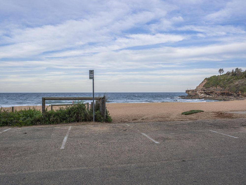 Coastal Parking Lot with Ocean View Bench - HDRi Maps and Backplates