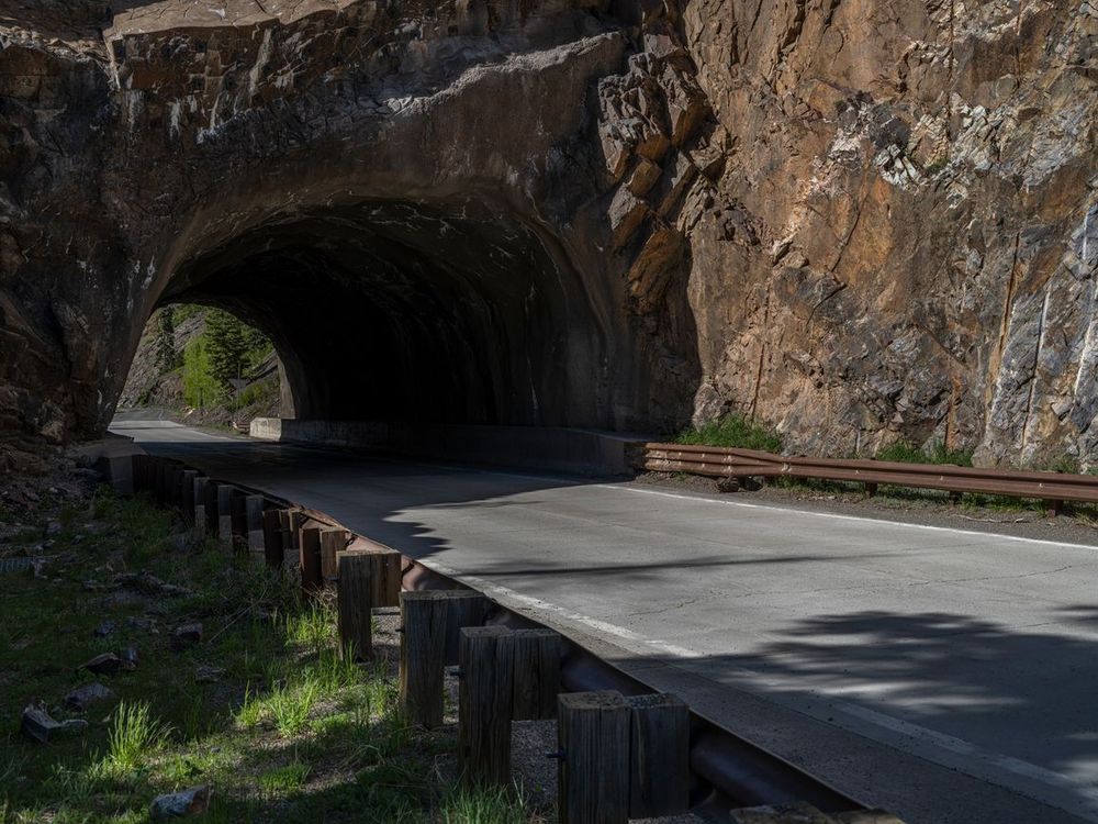 A Road Through the Mountains of Colorado: Bridges and Tunnels - HDRi ...