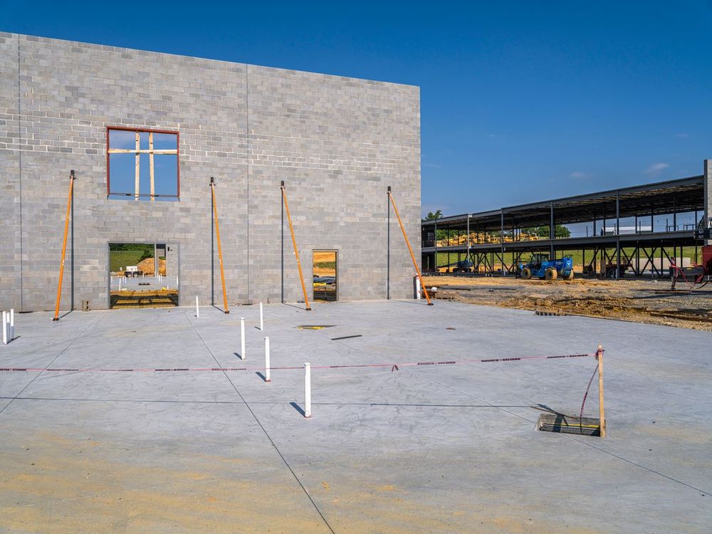 Construction Site with Concrete Building - HDRi Maps and Backplates