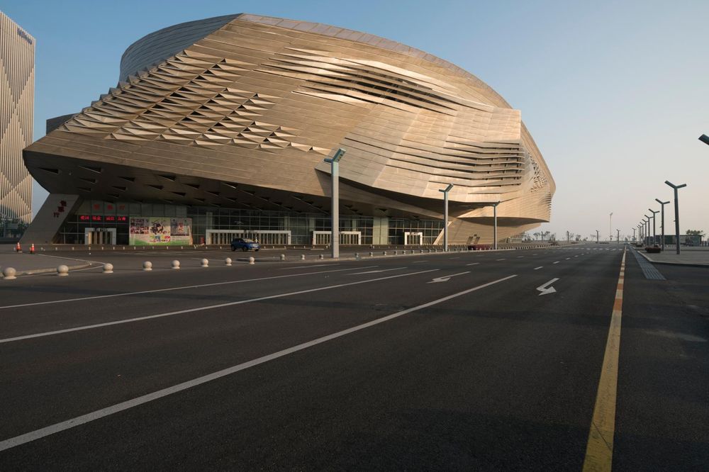 Dalian, China: Modern Architecture Cityscape - HDRi Maps and Backplates