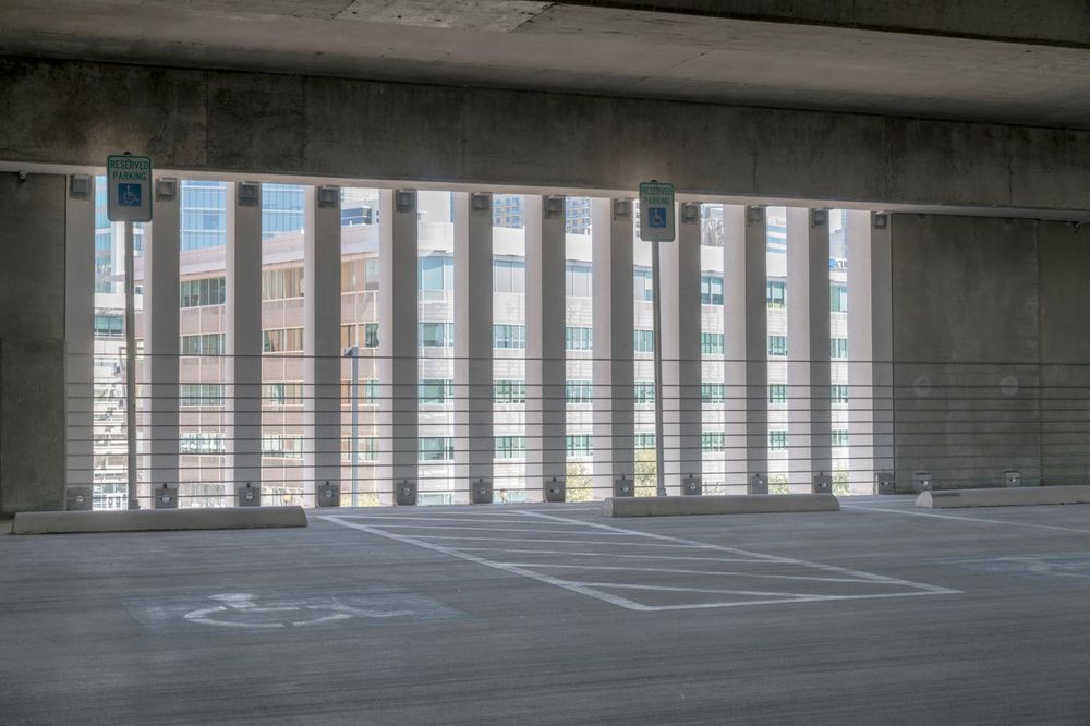 Dallas Parking Garage Concrete Surface