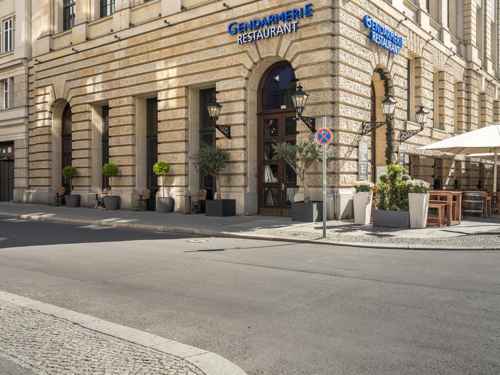 Downtown Berlin: Road with Architectural Masterpieces and Dynamic ...