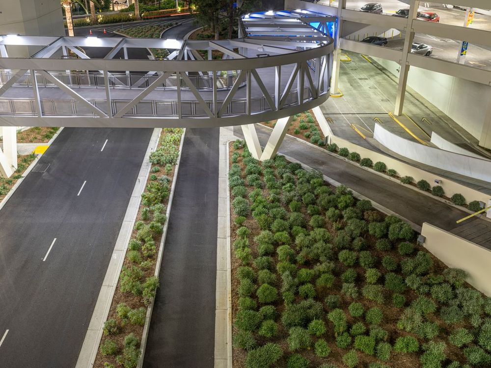 Elevated Parking Deck in Los Angeles at Night - HDRi Maps and Backplates