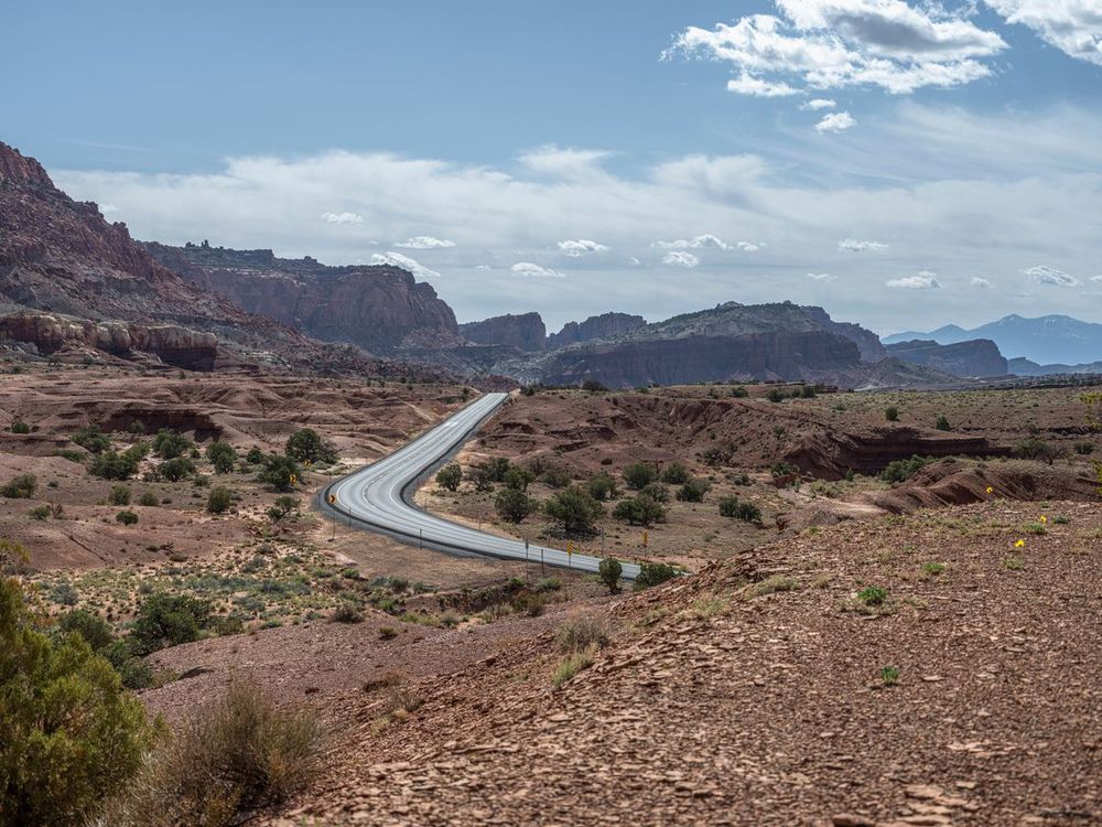 Elevated Road in Utah: Asphalt Meets Majestic Landscape - HDRi Maps and ...
