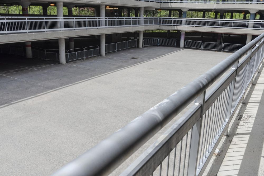 Elevated Toronto walkway with clear sky - HDRi Maps and Backplates