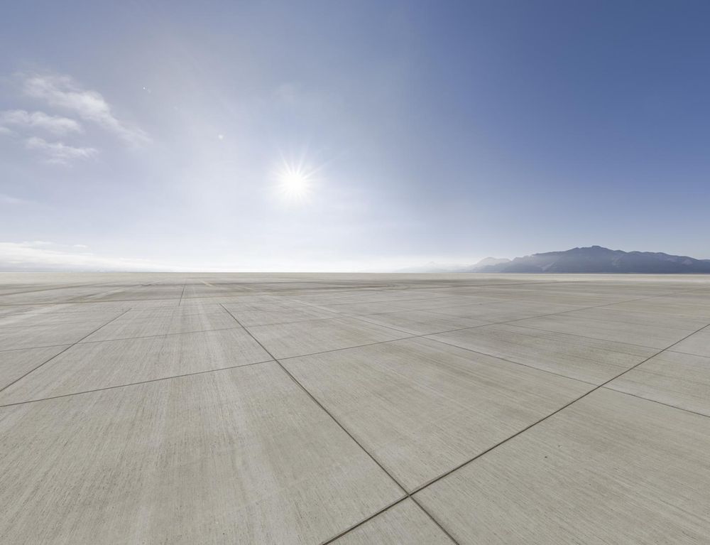 Empty Air Field in Los Angeles, California, USA - HDRi Maps and Backplates