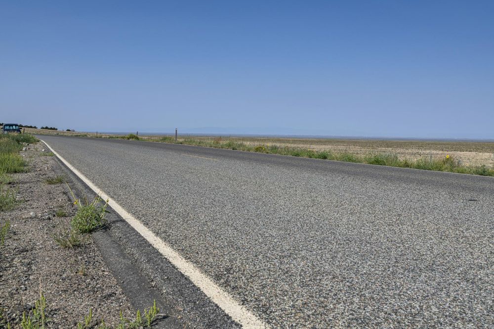 Empty Highway in Colorado Landscape