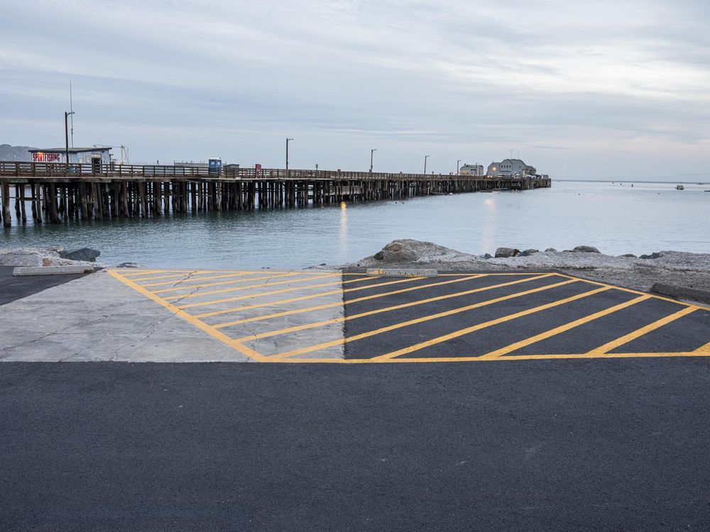 Empty Parking Lot with Pier in Rainy California at Dusk - HDRi Maps and ...