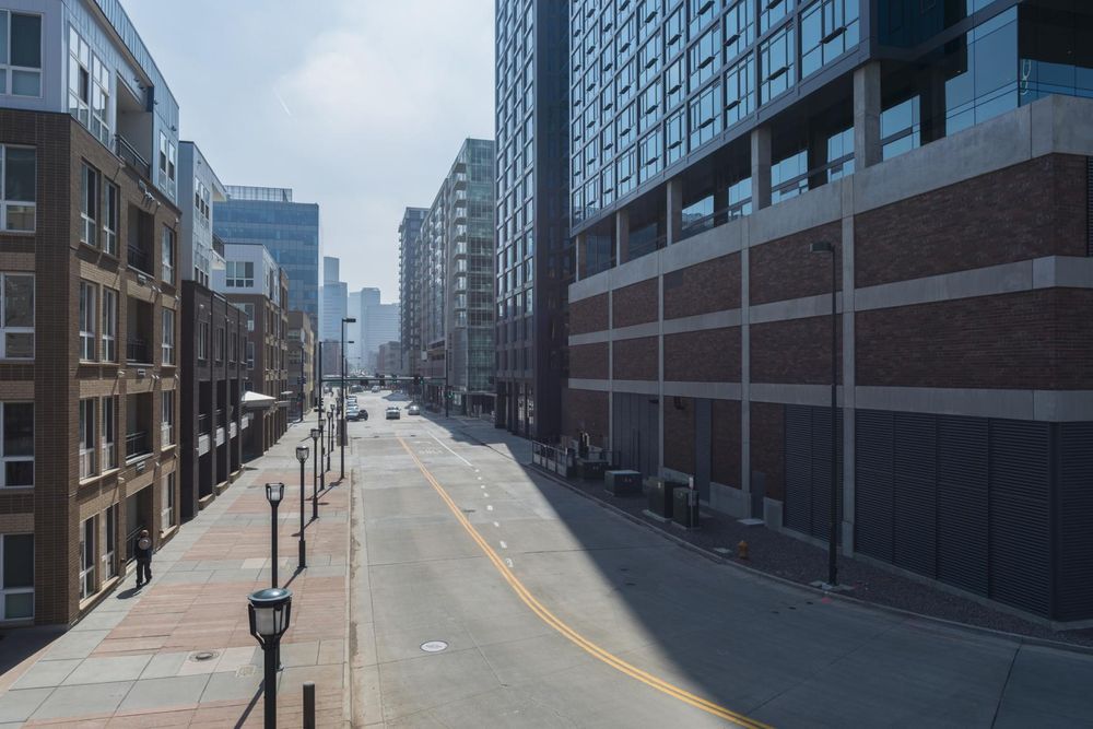 High Above Downtown Denver: A Bird's Eye View - HDRi Maps and Backplates