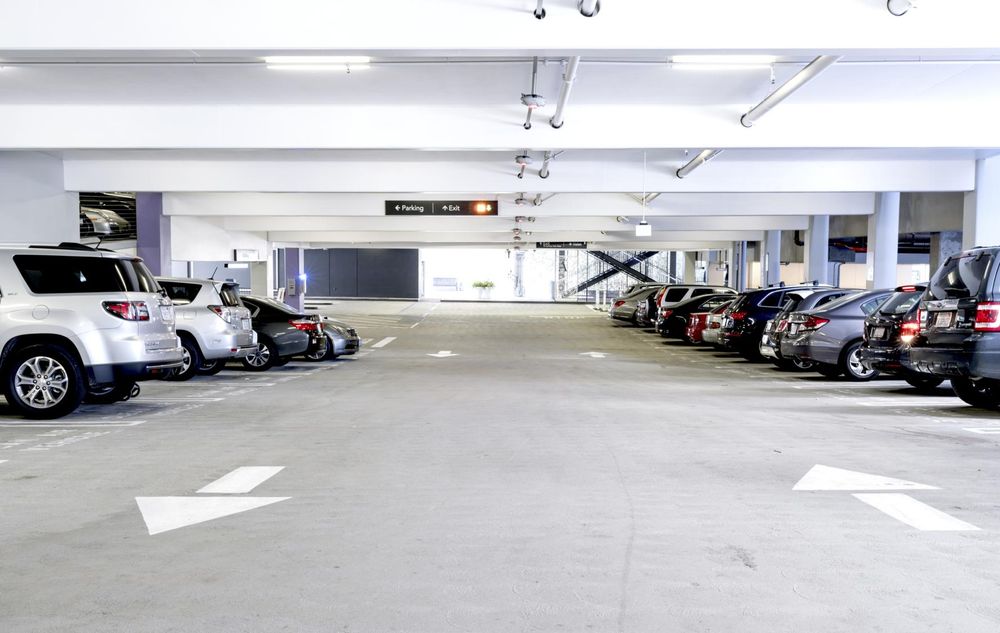 Indoor Parking Lot with Cars - HDRi Maps and Backplates