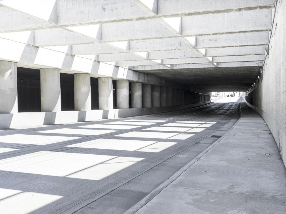 Los Angeles Brutalist Architecture: Concrete Bridge