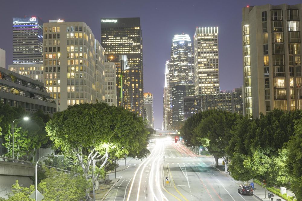 Los Angeles, California: Nighttime Cityscape of the Metropolis - HDRi ...