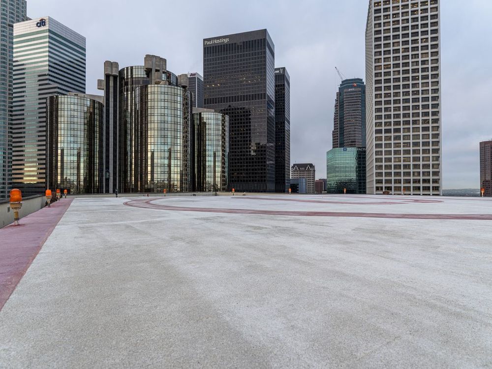 Los Angeles: Empty Parking Lot with Modern Architecture - HDRi Maps and ...