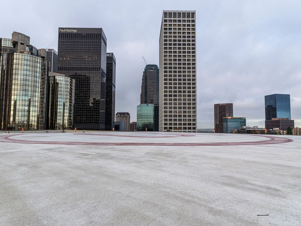 Los Angeles: Empty Parking Lot with Modern Architecture - HDRi Maps and ...