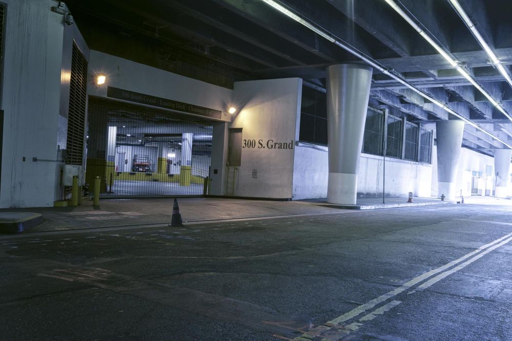 Los Angeles Parking Garage Building at Night - HDRi Maps and Backplates