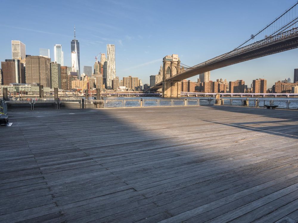 Manhattan Cityscape: A Night View of the City - HDRi Maps and Backplates