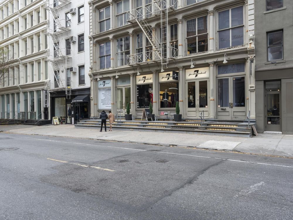 Manhattan Downtown Storefronts in Residential Area - HDRi Maps and ...