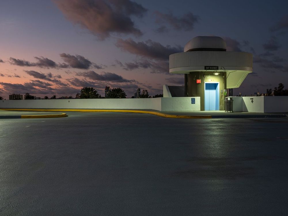 Miami Beach Parking Garage at Sunset - HDRi Maps and Backplates