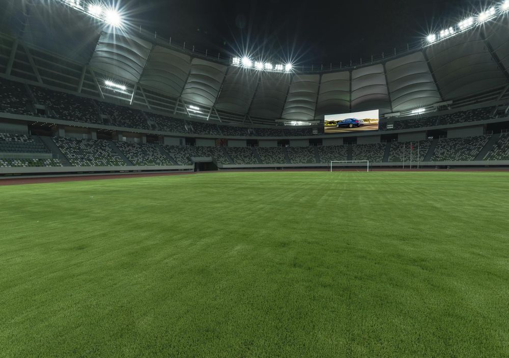 Modern Stadium Jiangsu China Night View - HDRi Maps and Backplates