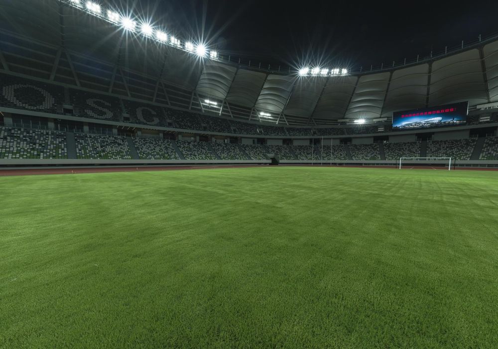 Modern Stadium Jiangsu China Night View - HDRi Maps and Backplates