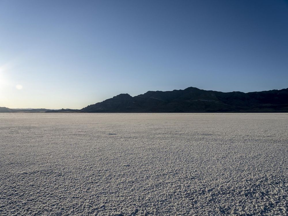 Motorcycle Driving on Salt Plain at Sunset near Mountains - HDRi Maps ...